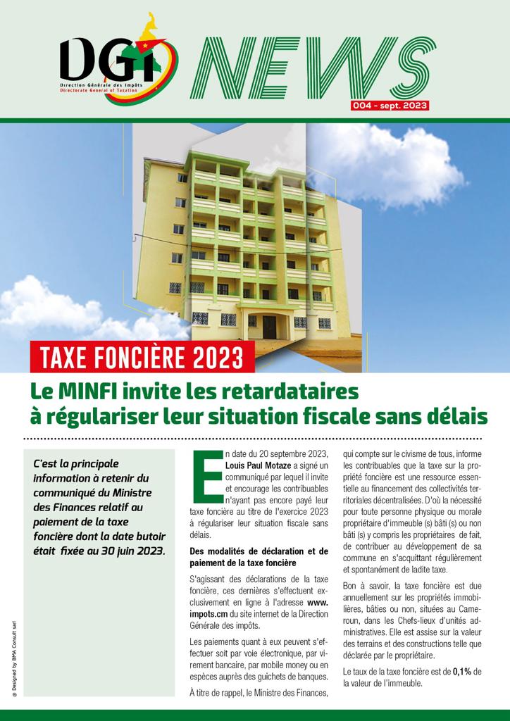TAXE FONCIERE 2023 | Direction Générale des Impôts (DGI)