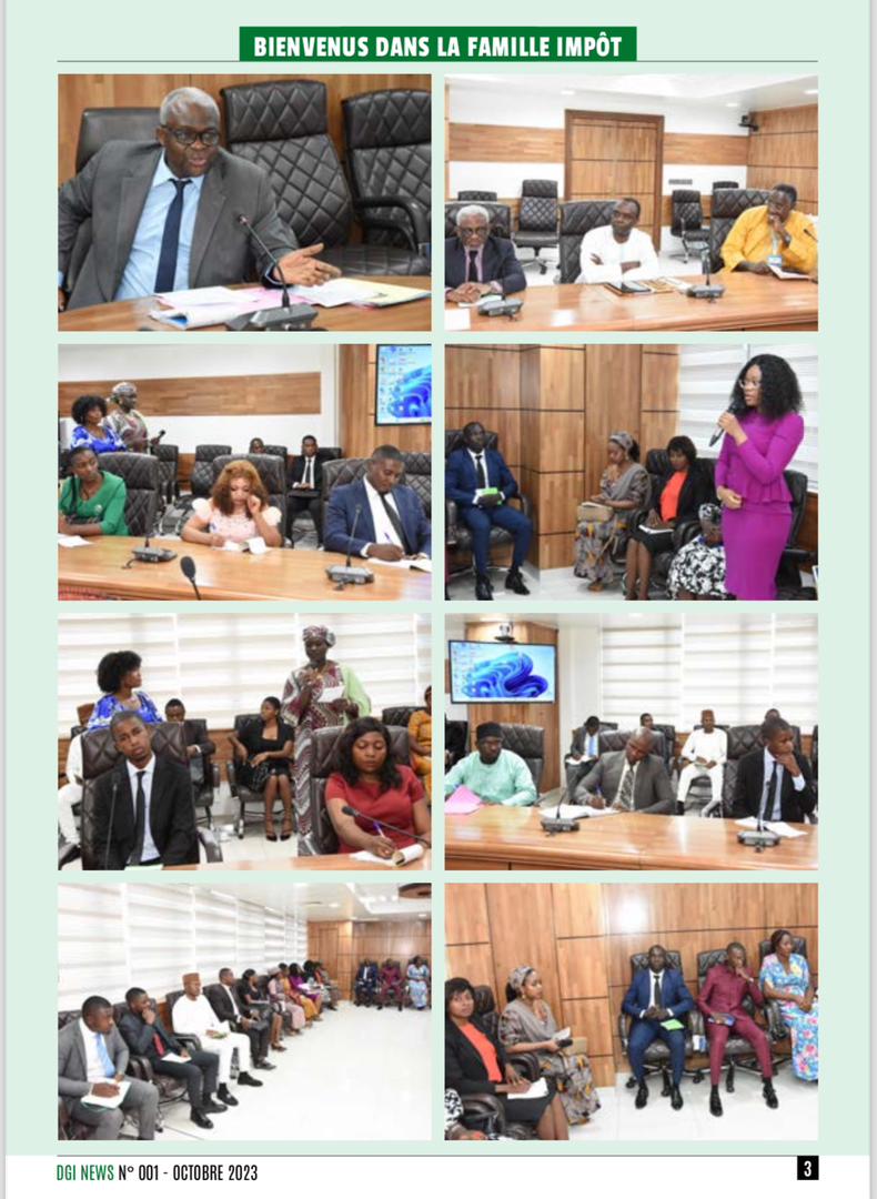 DGI NEWS N° 001 - octobre 2023 | Direction Générale des Impôts (DGI)