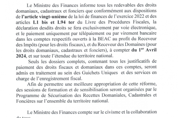 Accueil | Direction Générale des Impôts (DGI)